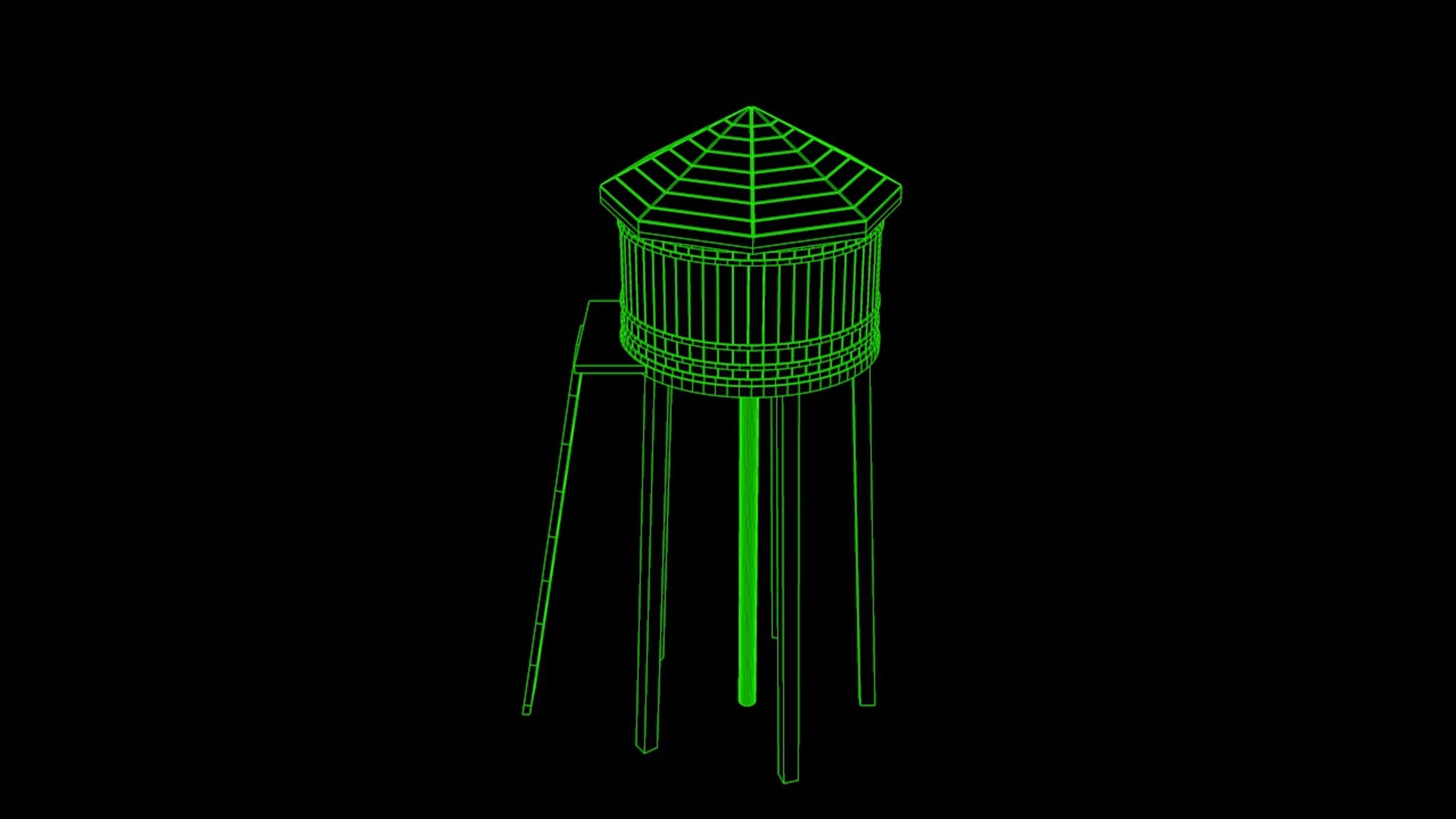 C4d Water Tower