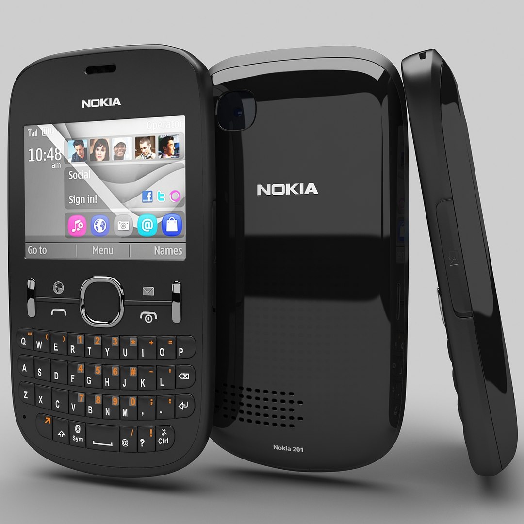c4d nokia asha 201 black