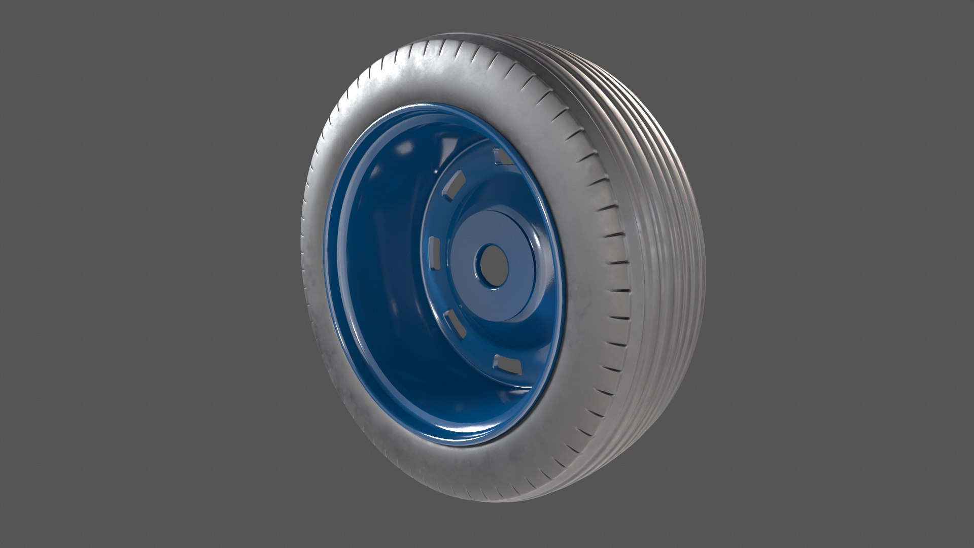 3D Classic Wheel BLUE Model - TurboSquid 2053904