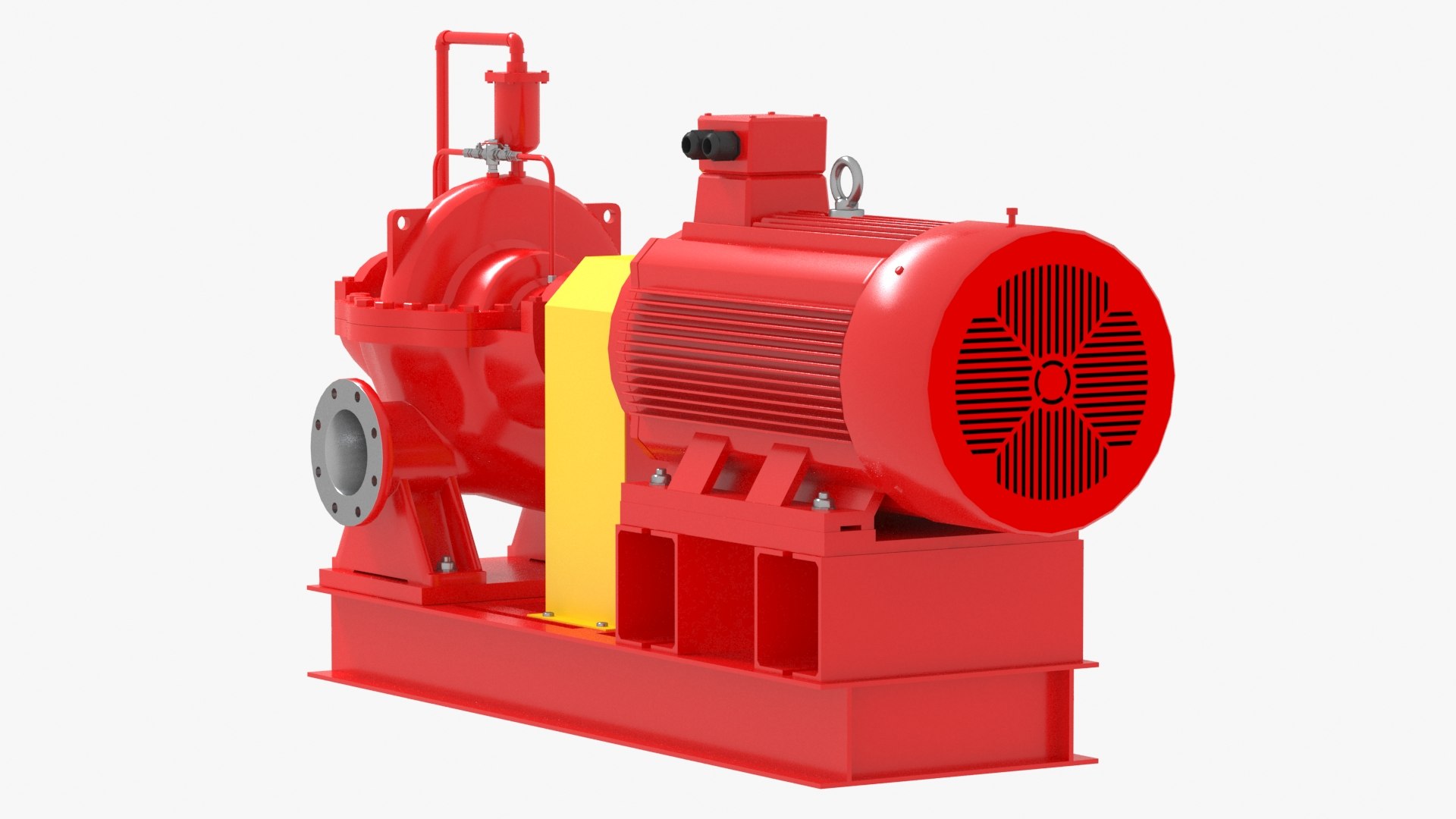 Split Case Centrifugal Fire Pump 3D Model - TurboSquid 2233058