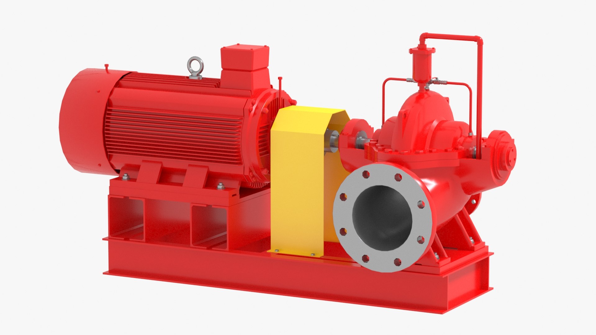 Split Case Centrifugal Fire Pump 3D Model - TurboSquid 2233058