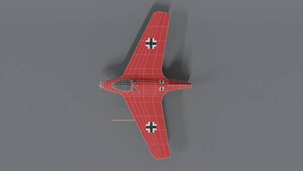 Messerschmitt 163 komet airplane 3D model - TurboSquid 1582621