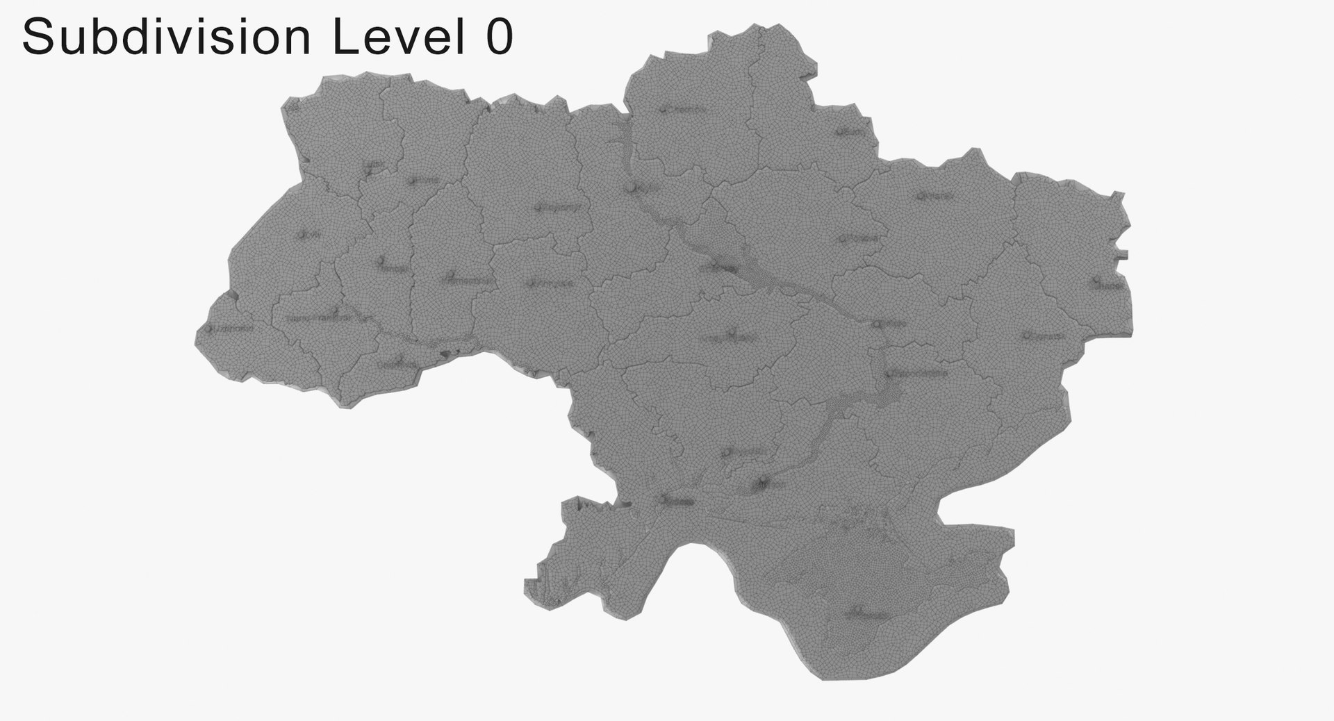 Ukraine Political Map model - TurboSquid 2048837