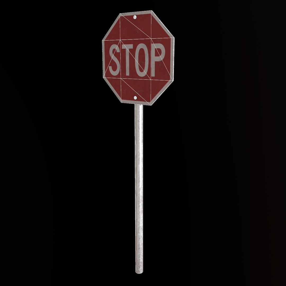 3D Pbr Ready Stop Sign - TurboSquid 1217092
