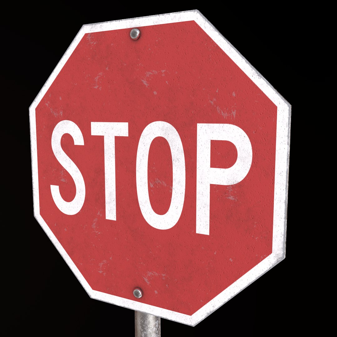 3D Pbr Ready Stop Sign - TurboSquid 1217092