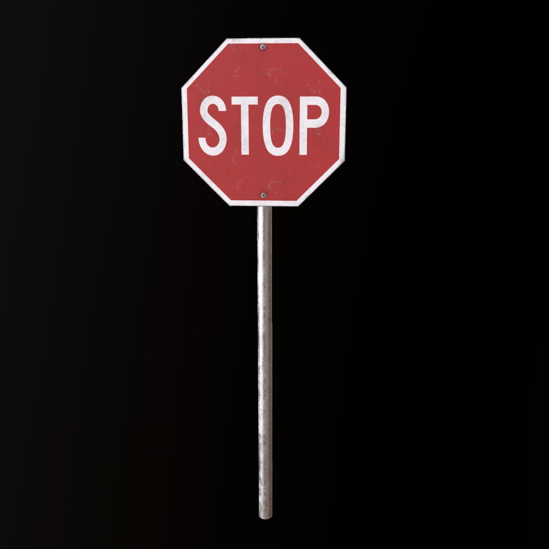 3D Pbr Ready Stop Sign - TurboSquid 1217092