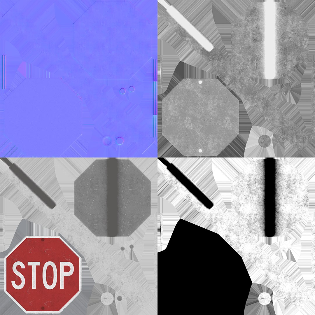 3D Pbr Ready Stop Sign - TurboSquid 1217092