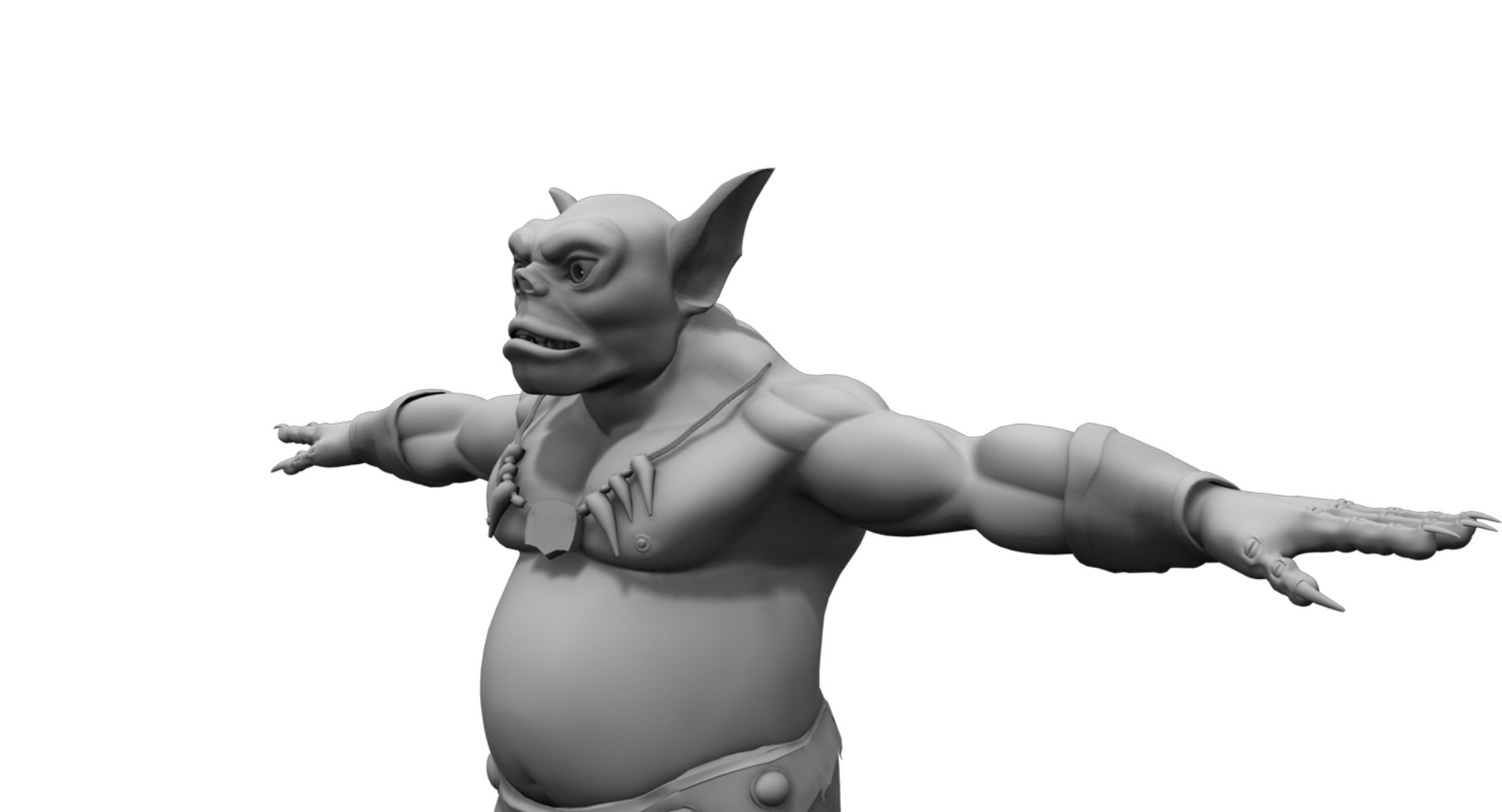 3D Monster Man - TurboSquid 1540103