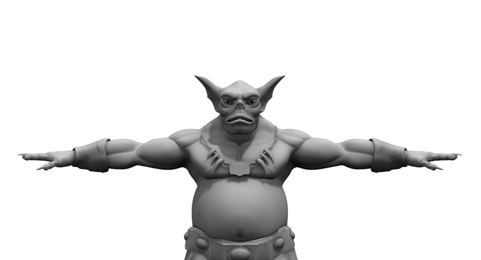 3D Monster Man - TurboSquid 1540103