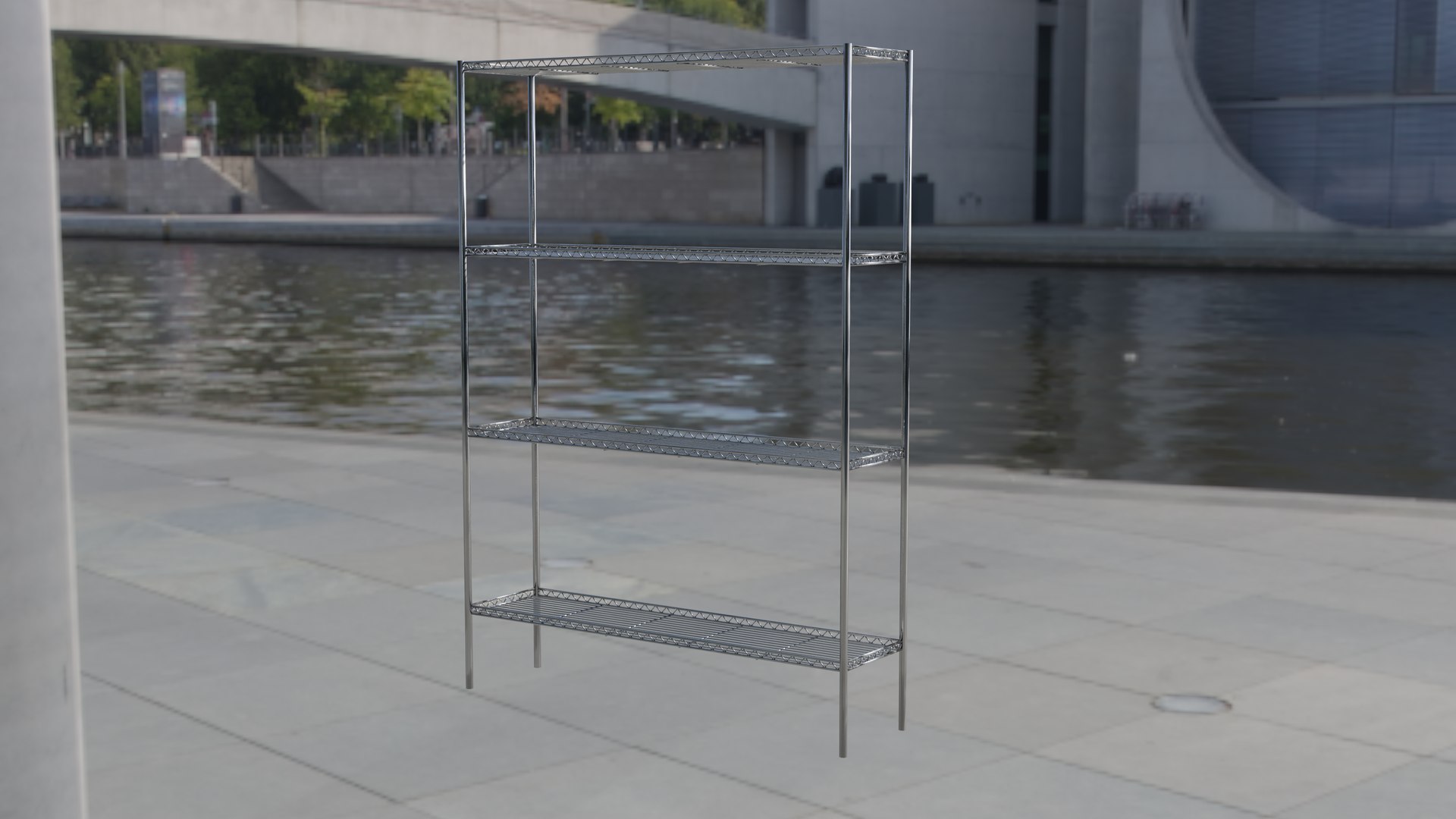 3D Metal Shelf Model - TurboSquid 2089981