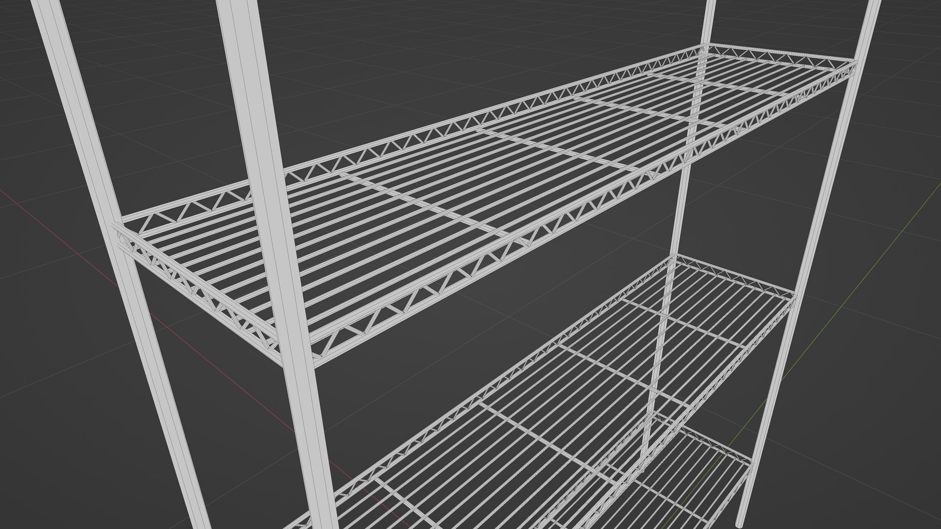 3d Metal Shelf Model Turbosquid 2089981