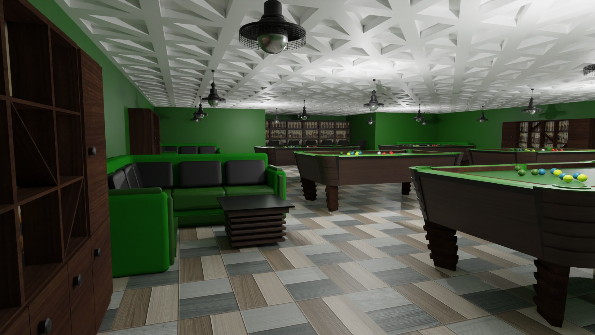 Billiard Room 3D Model - TurboSquid 2161399