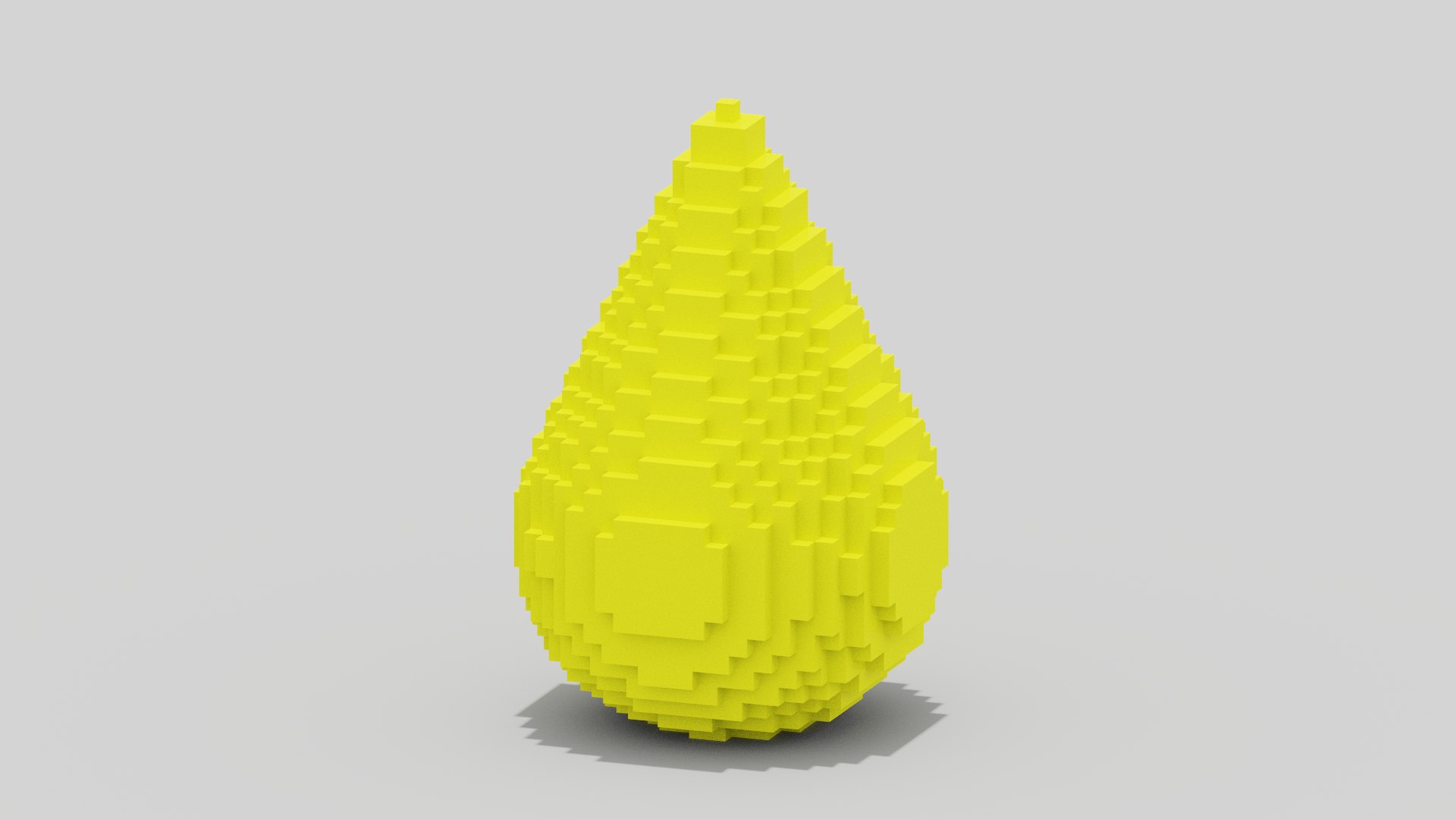 Yellow Drop 3D - TurboSquid 2041260