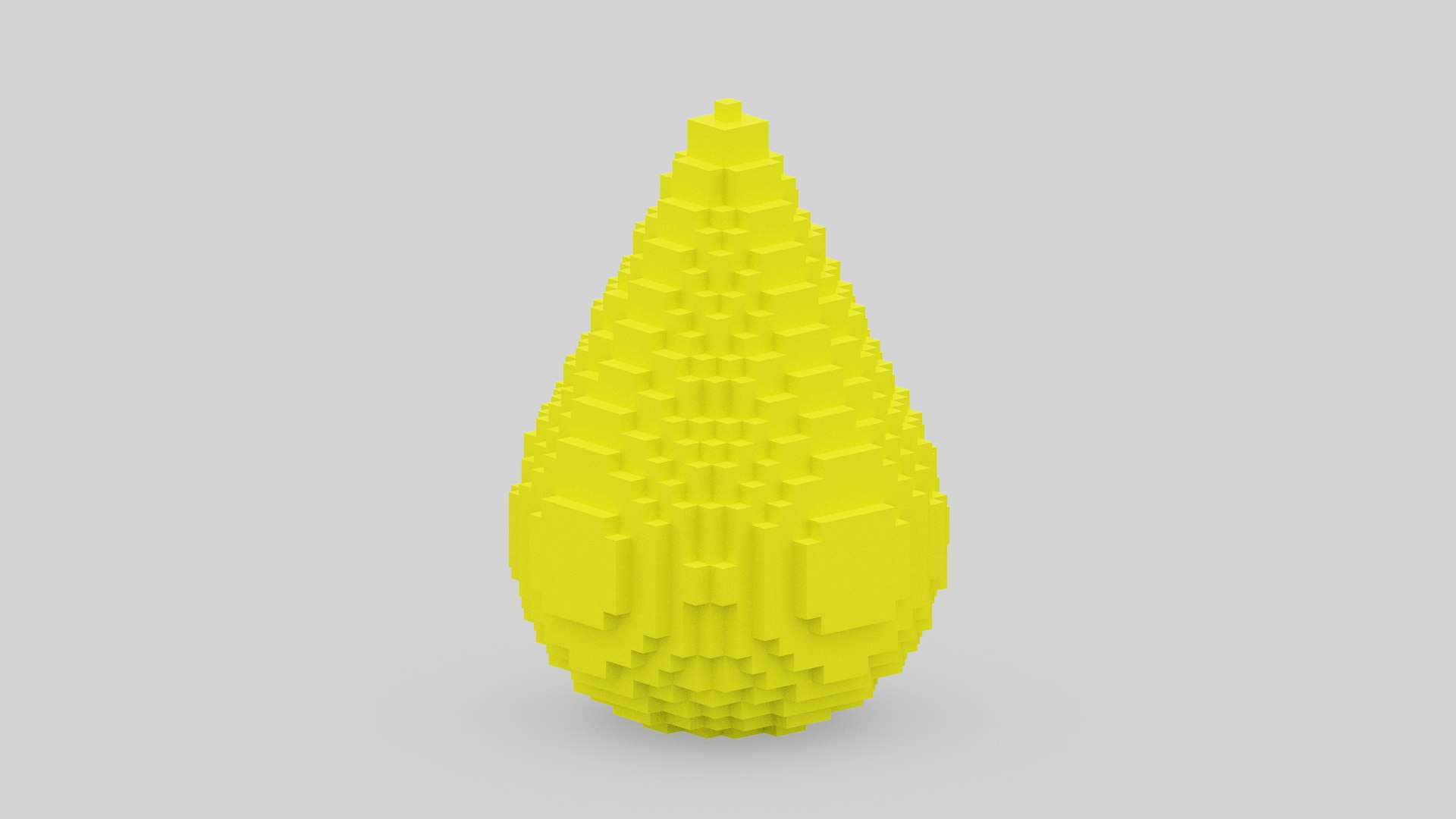 Yellow Drop 3D - TurboSquid 2041260