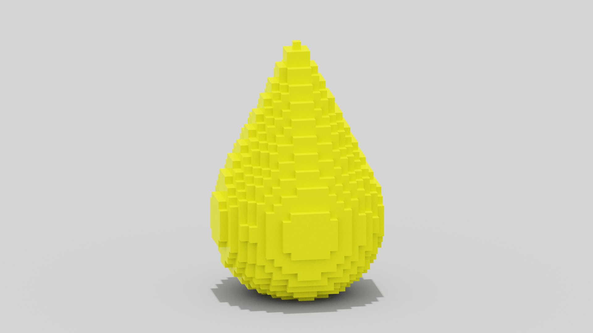 Yellow Drop 3D - TurboSquid 2041260