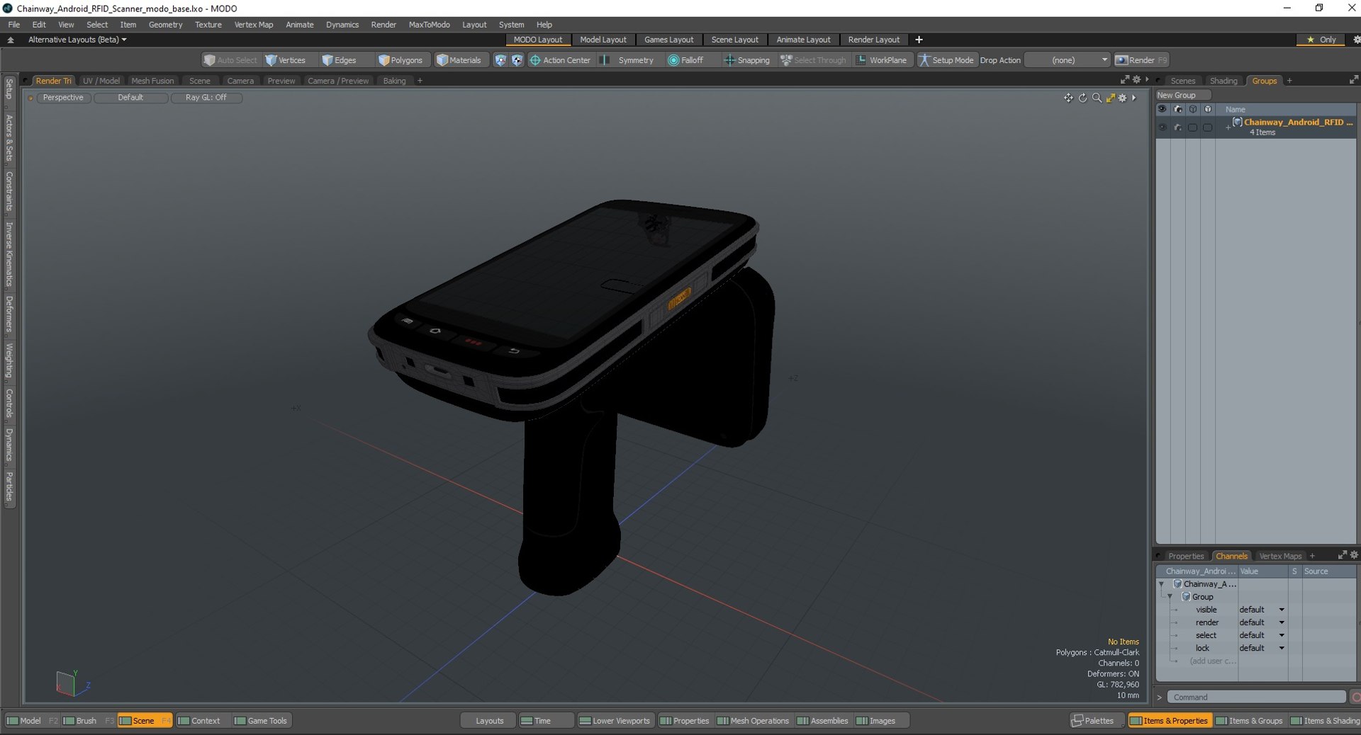Chainway Android RFID Scanner 3D - TurboSquid 2055932