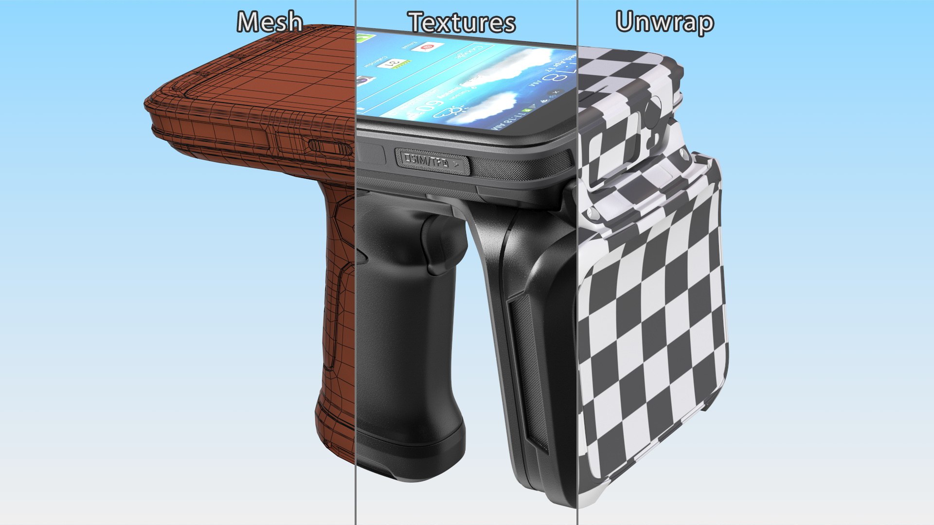 Chainway Android RFID Scanner 3D - TurboSquid 2055932