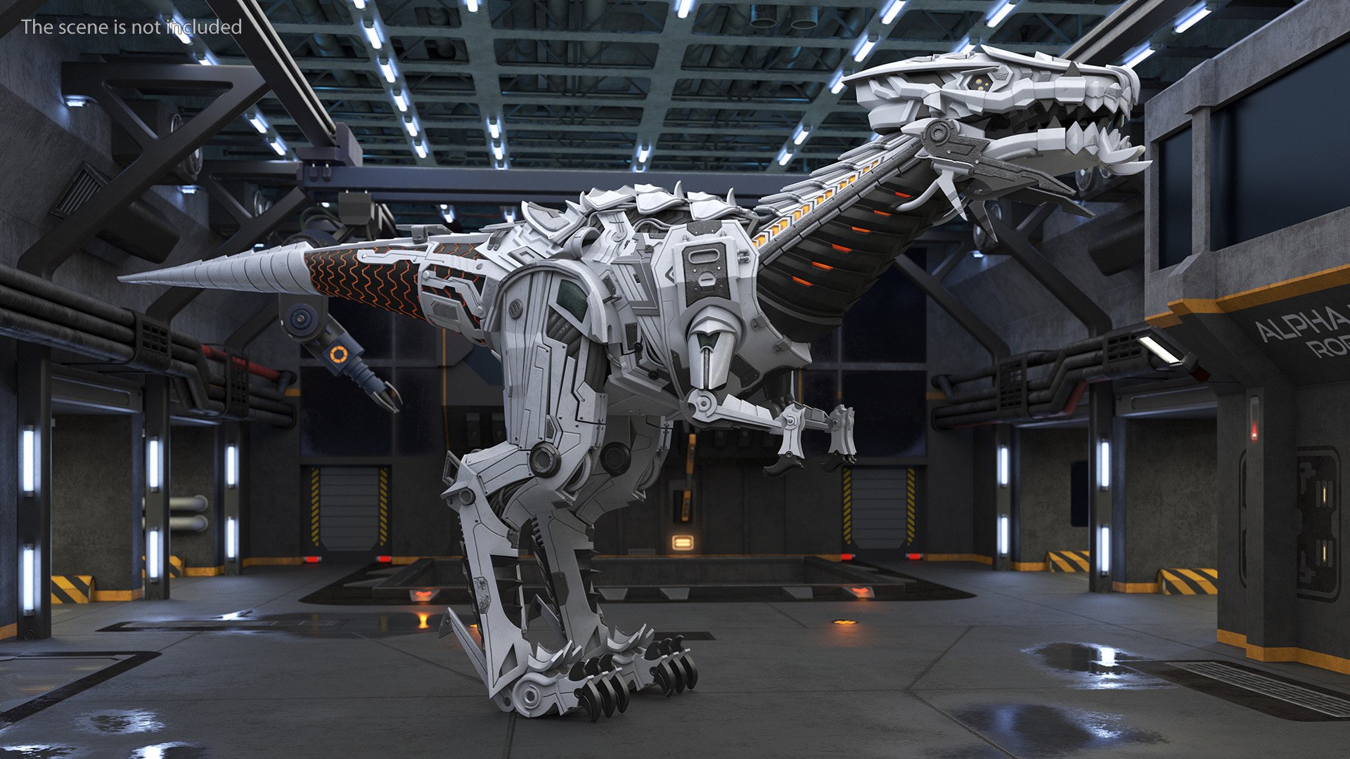 Dinosaur Robot Rigged 3D Model - TurboSquid 2247476