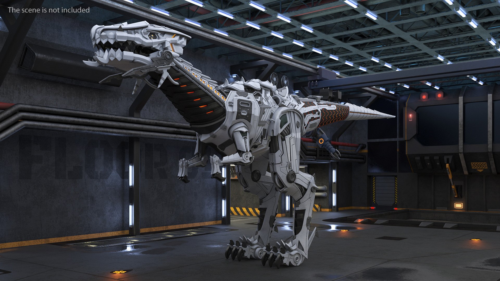 Dinosaur Robot Rigged 3D Model - TurboSquid 2247476