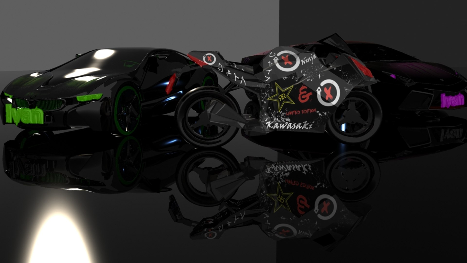 kawasaki ninja 300 fi 3d model