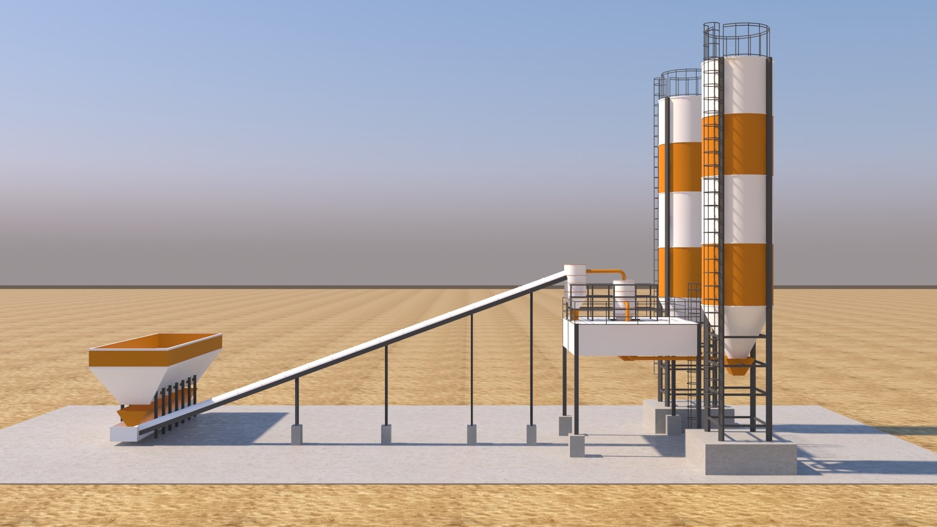 Cement Plant 3D Model - TurboSquid 1536950
