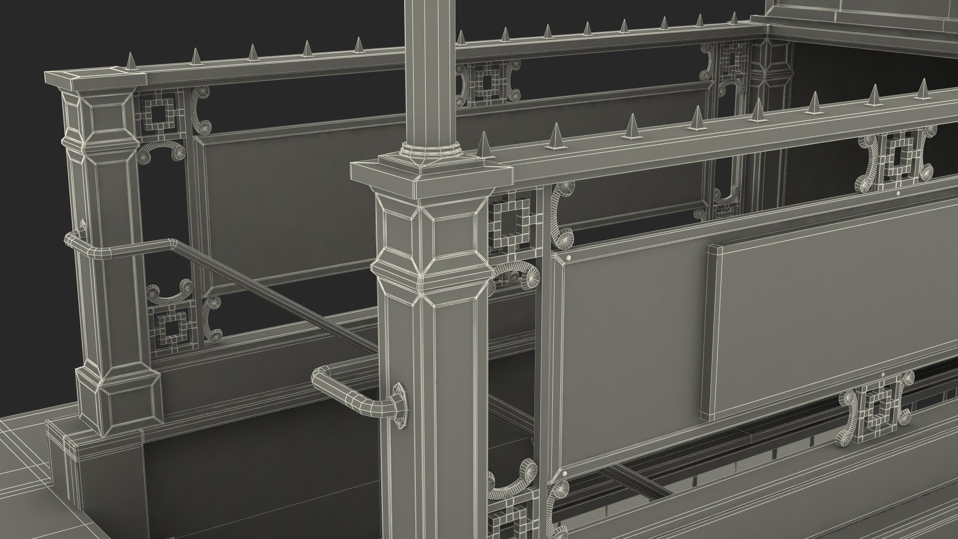 3D Station Entrance And Metro Entrance Sign Model - TurboSquid 2383049