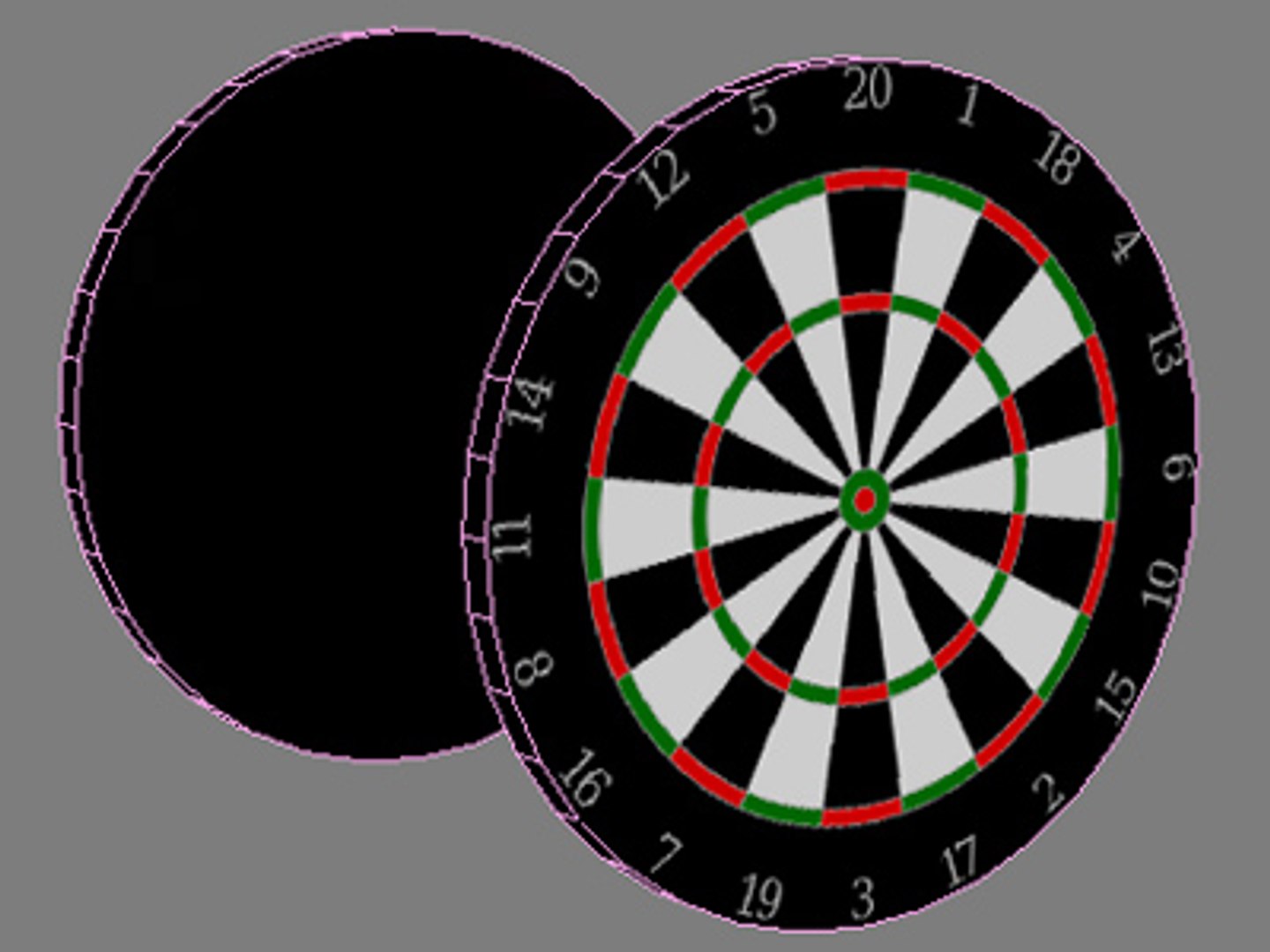 3dsmax Dart Board Dartboard