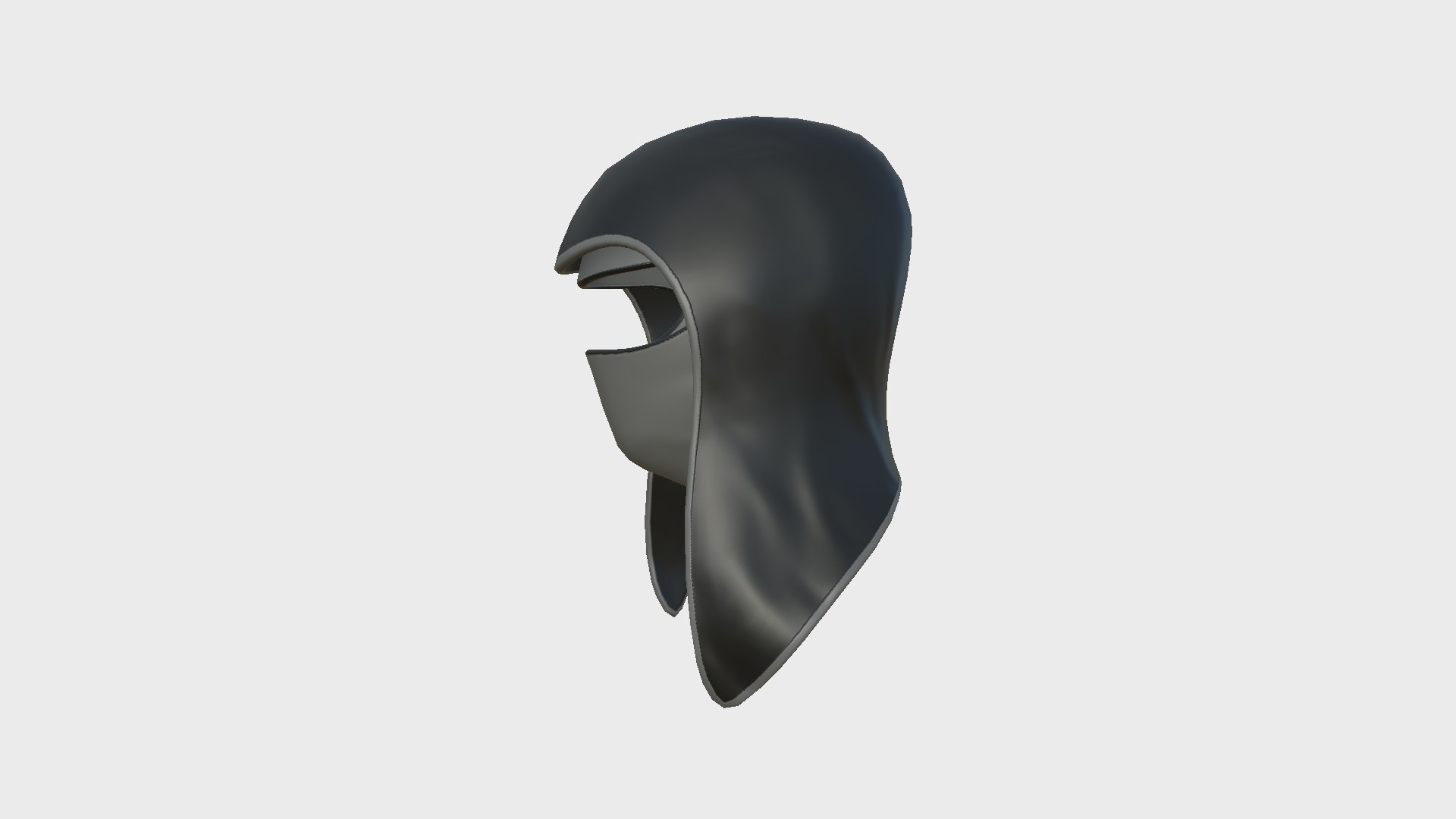 3D Ninja Assassin Hood 10 Black Cartoon - Character Design Fashion ...