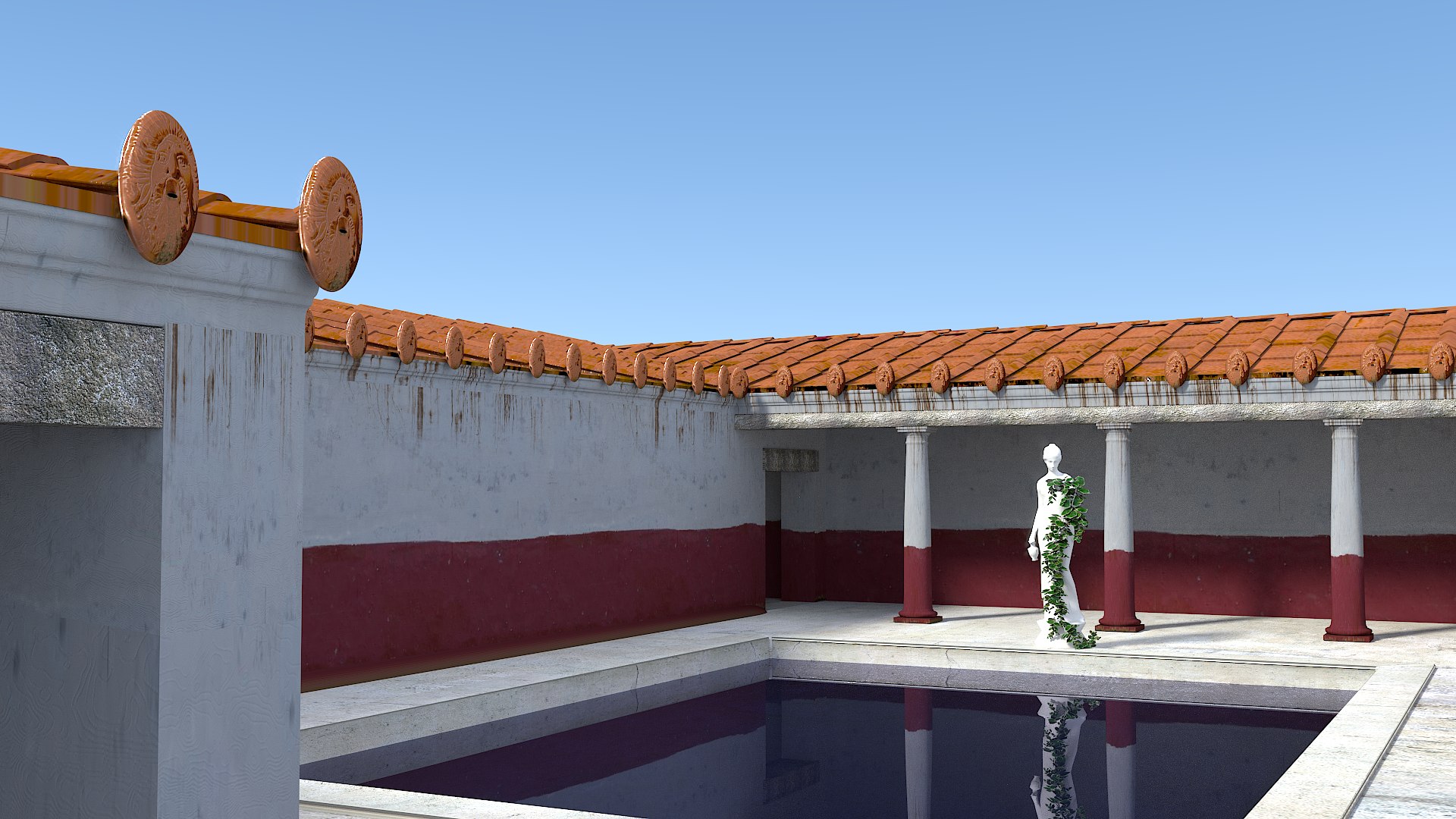 Roof Ancient Rome 3d 3ds