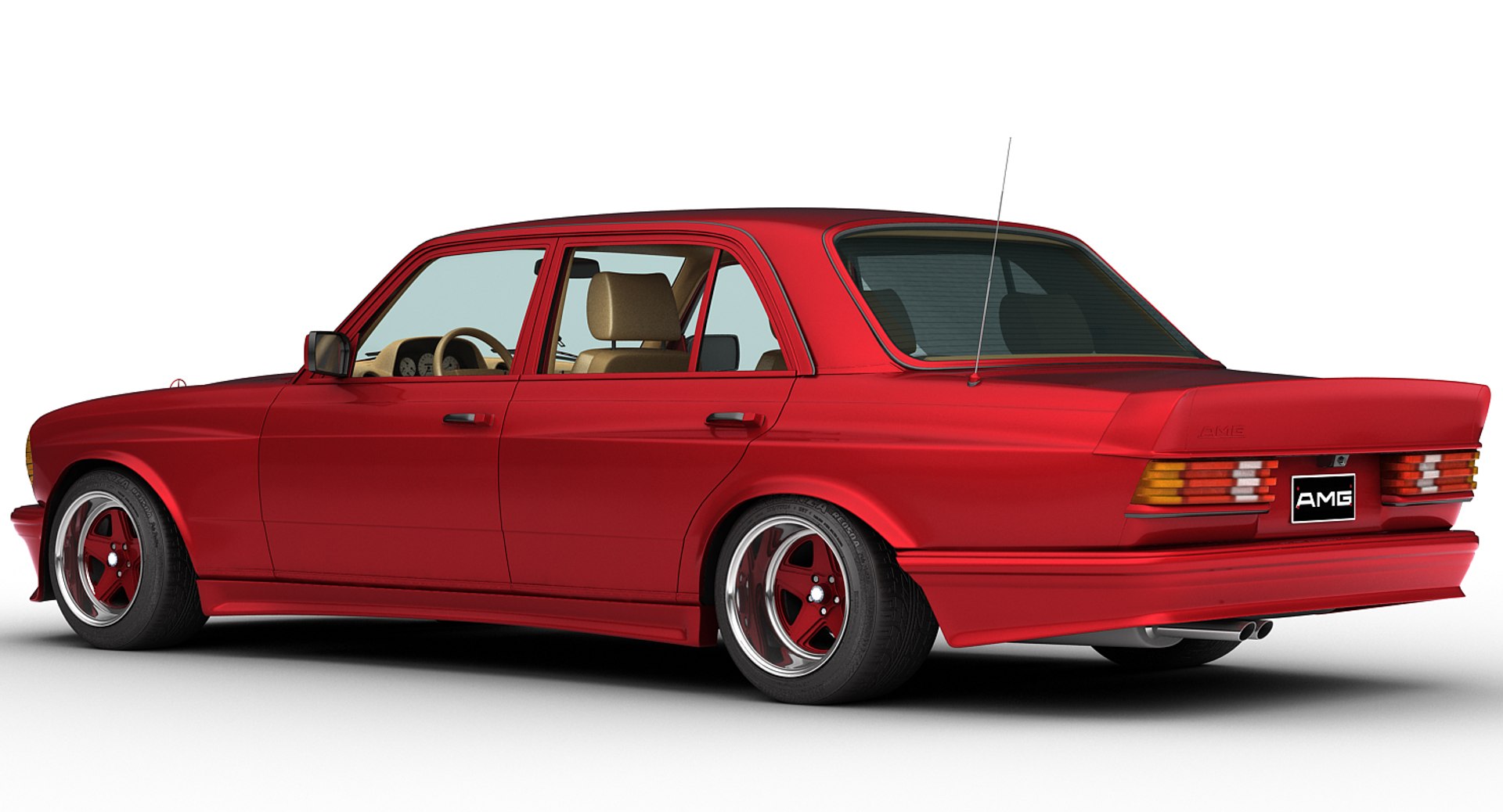 3d Model Mercedes-benz 560e Amg W123