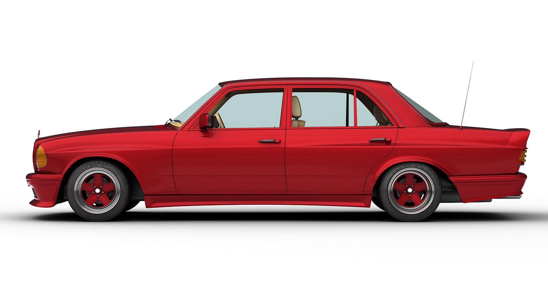 3d Model Mercedes-benz 560e Amg W123