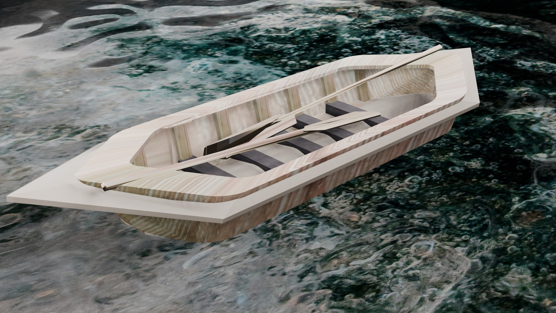 Rowing Boat 3D Model - TurboSquid 2254956