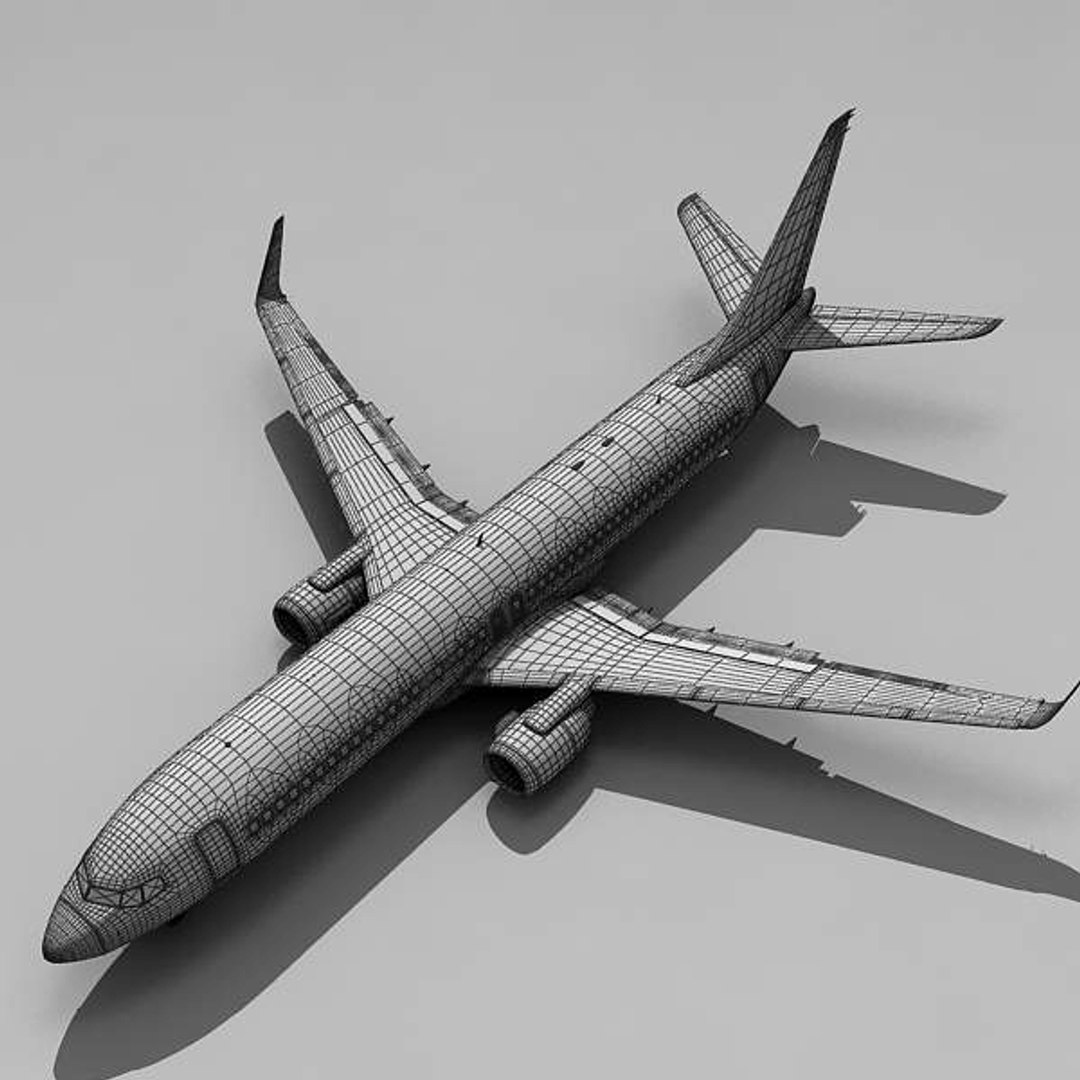 Boeing 737-800 Plane Garuda 3ds