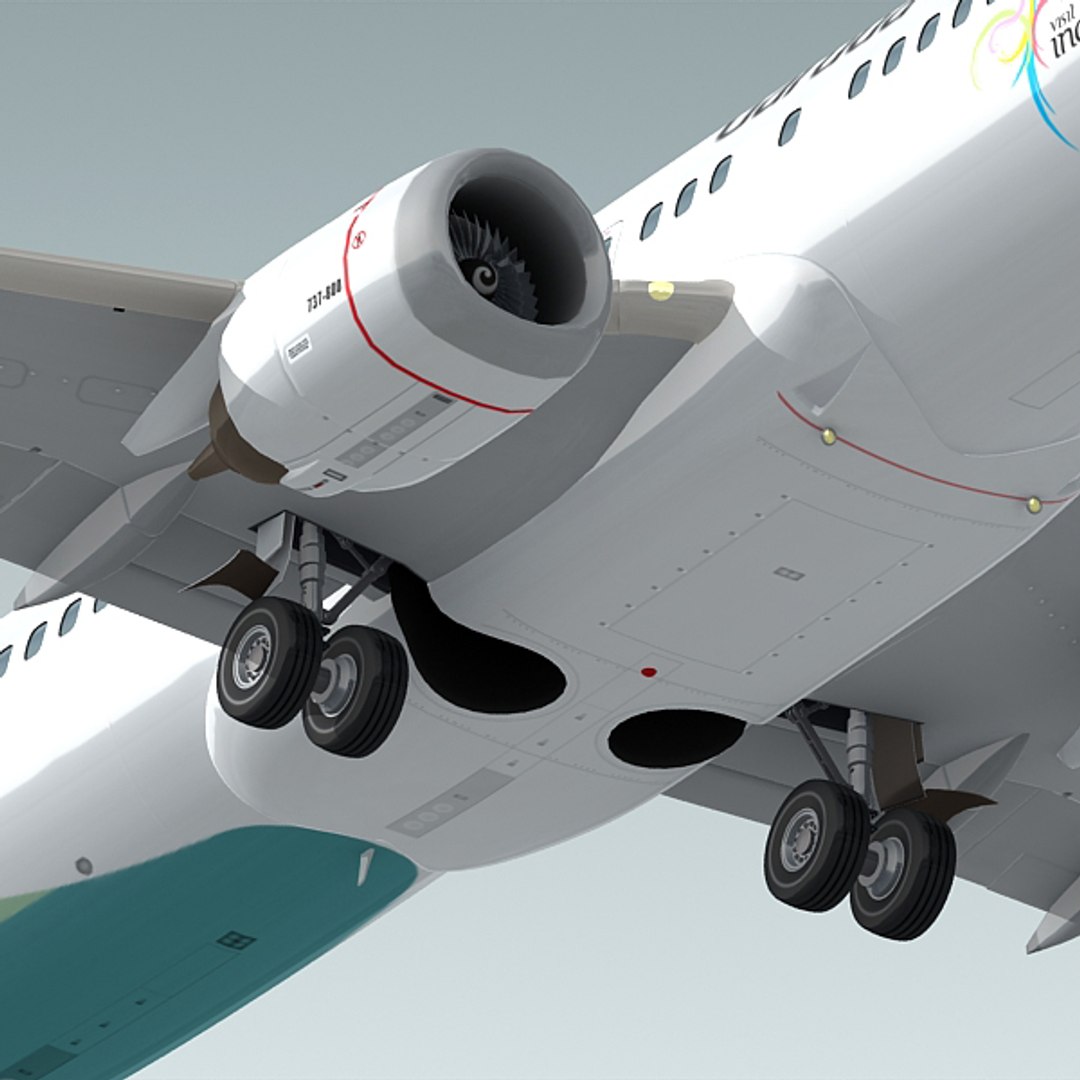 Boeing 737-800 Plane Garuda 3ds