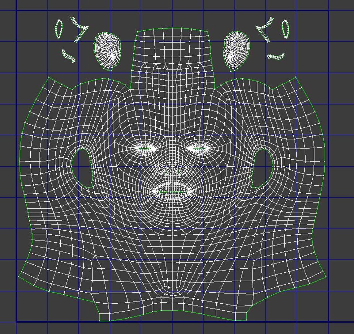 3d Base Mesh Human Head Model