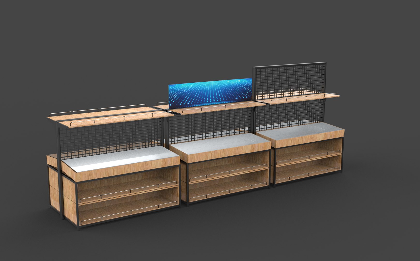 Supermarket Shelf 3D Model 3D Model - TurboSquid 2331550