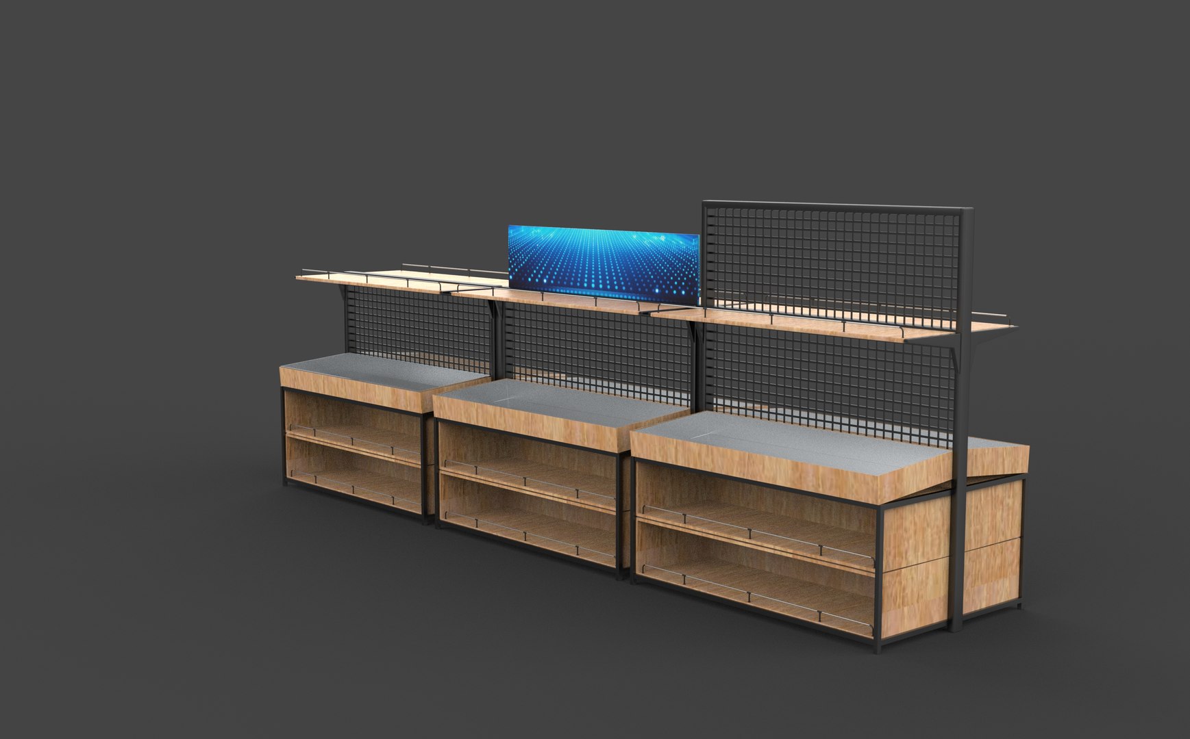Supermarket Shelf 3D Model 3D Model - TurboSquid 2331550