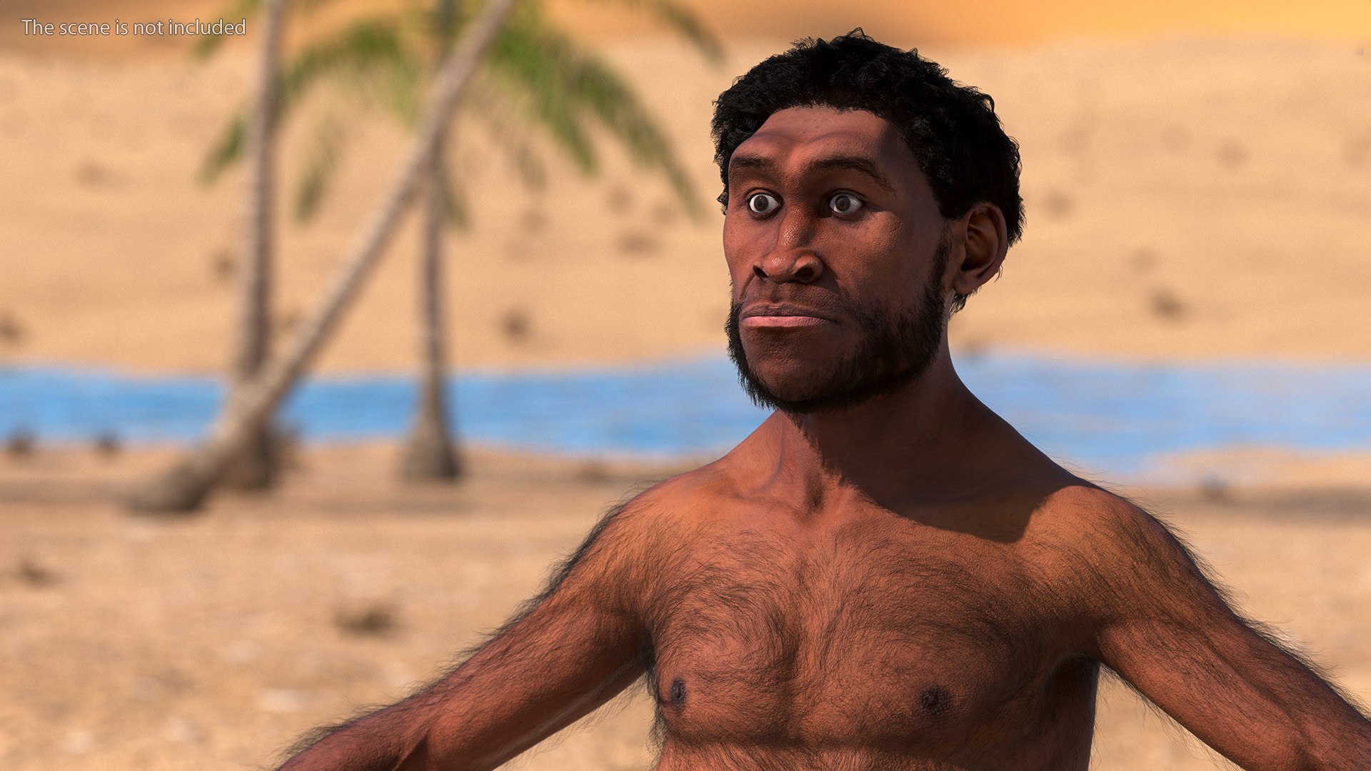 Homo Erectus Fur Rigged 3D Model - TurboSquid 2180778