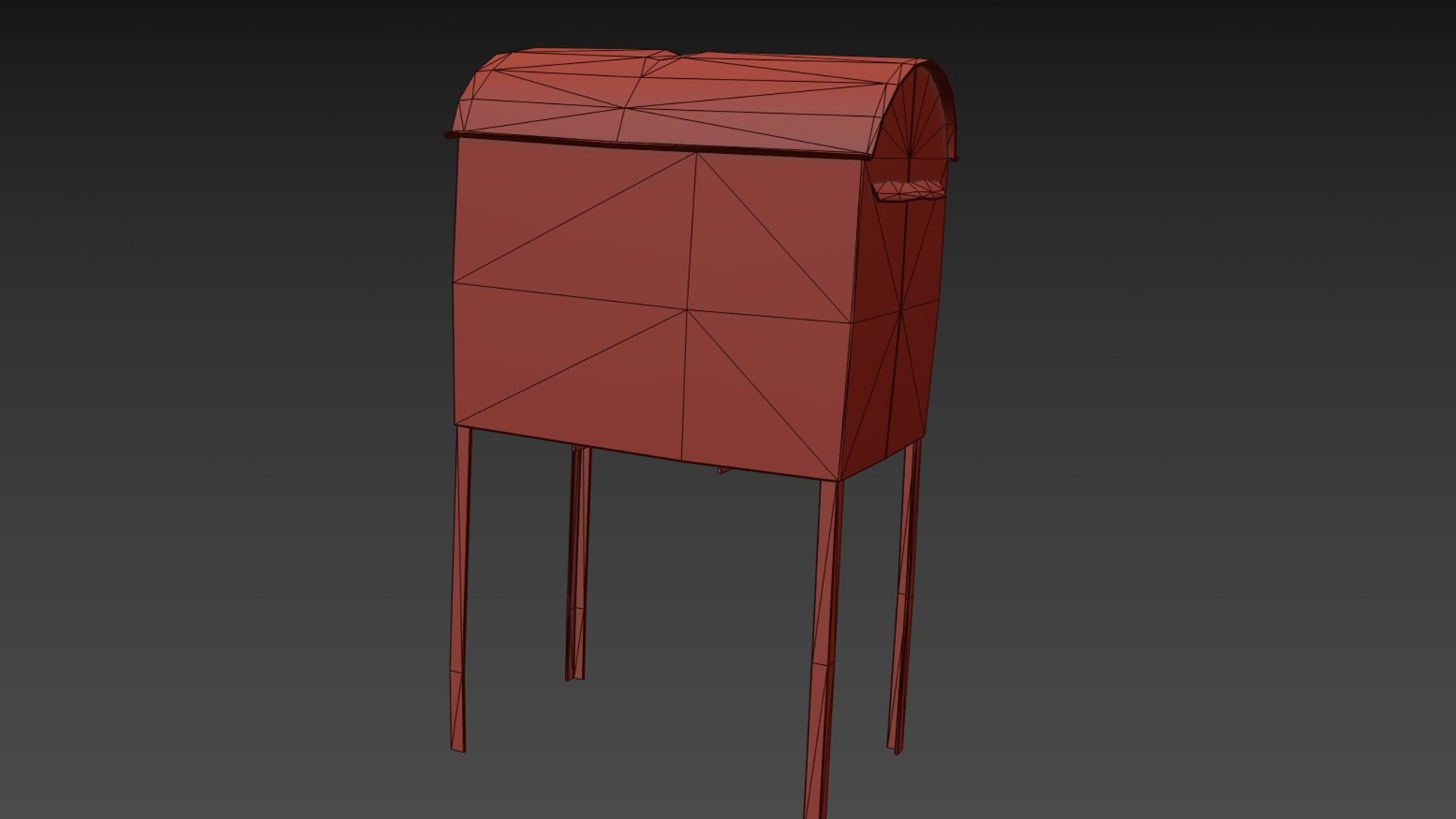 3D Post Box 01 02 D model - TurboSquid 1764549