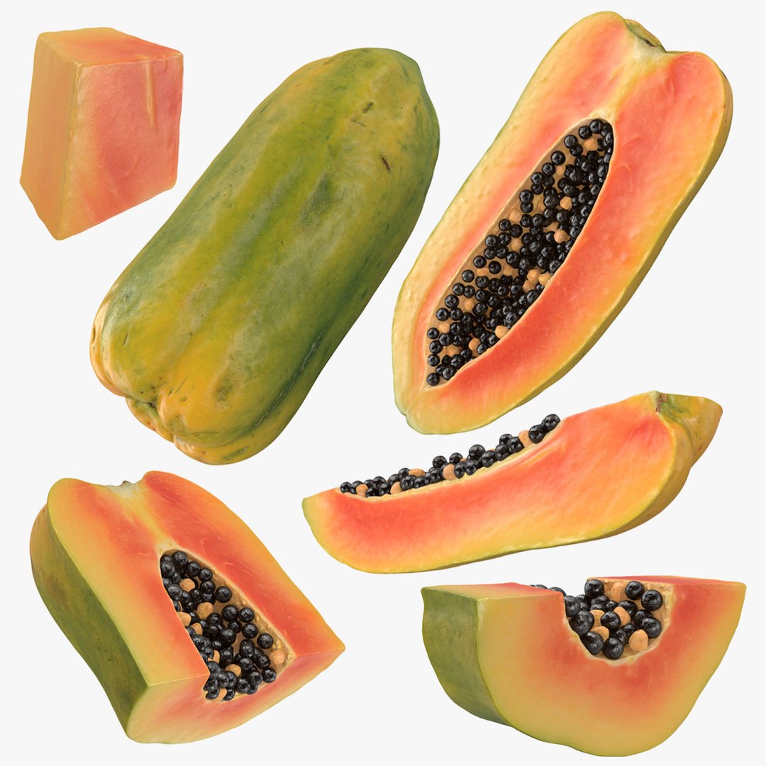 Papaya Red Lady Collection Model - TurboSquid 2168462