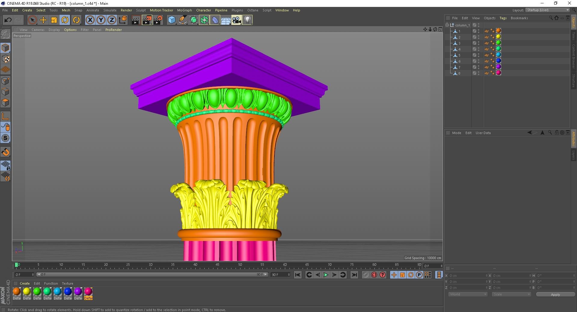 3D Column Architecture Model - TurboSquid 1493613