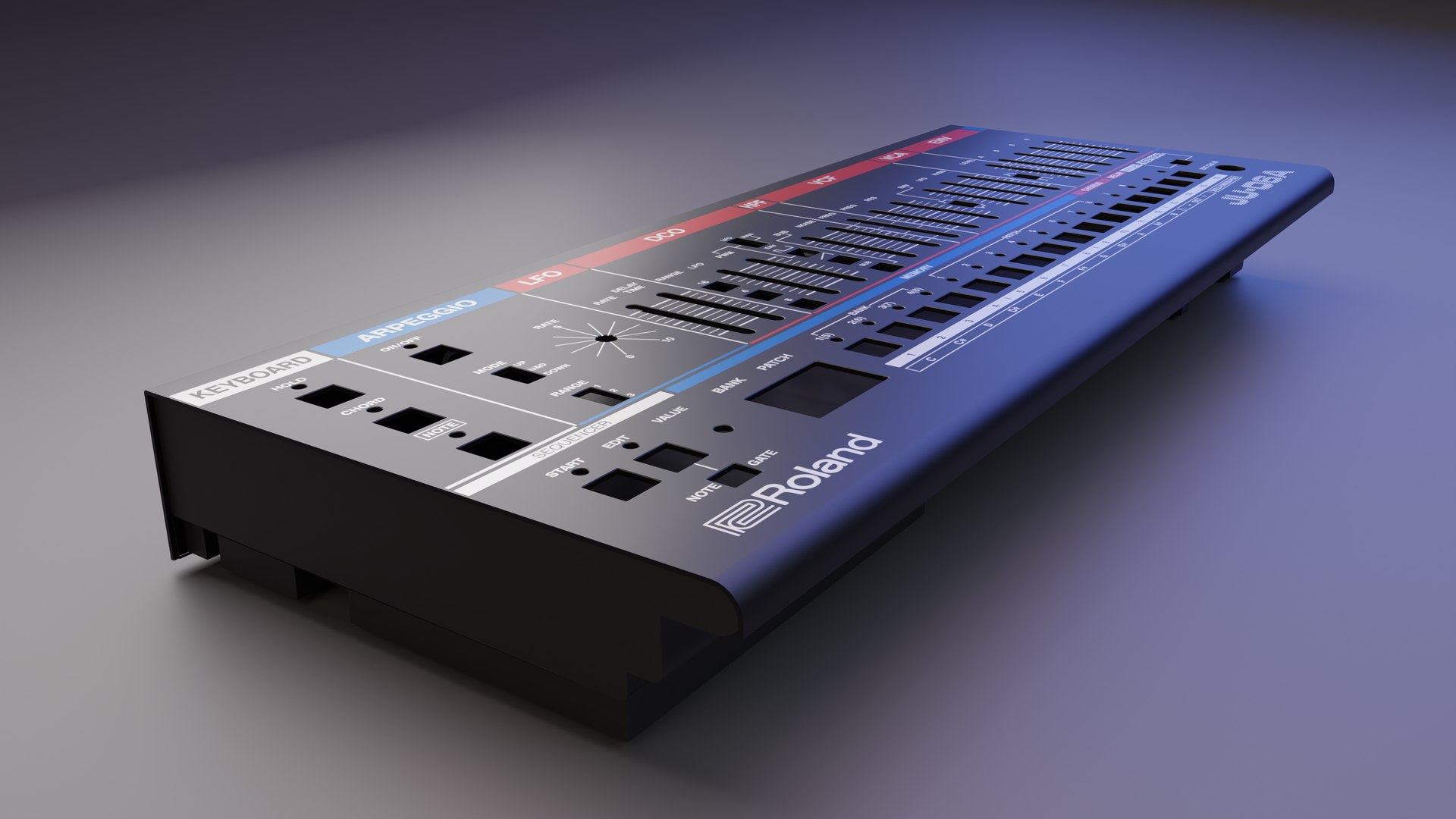 Roland JU-06A Synthesizer Module 3D - TurboSquid 2238645