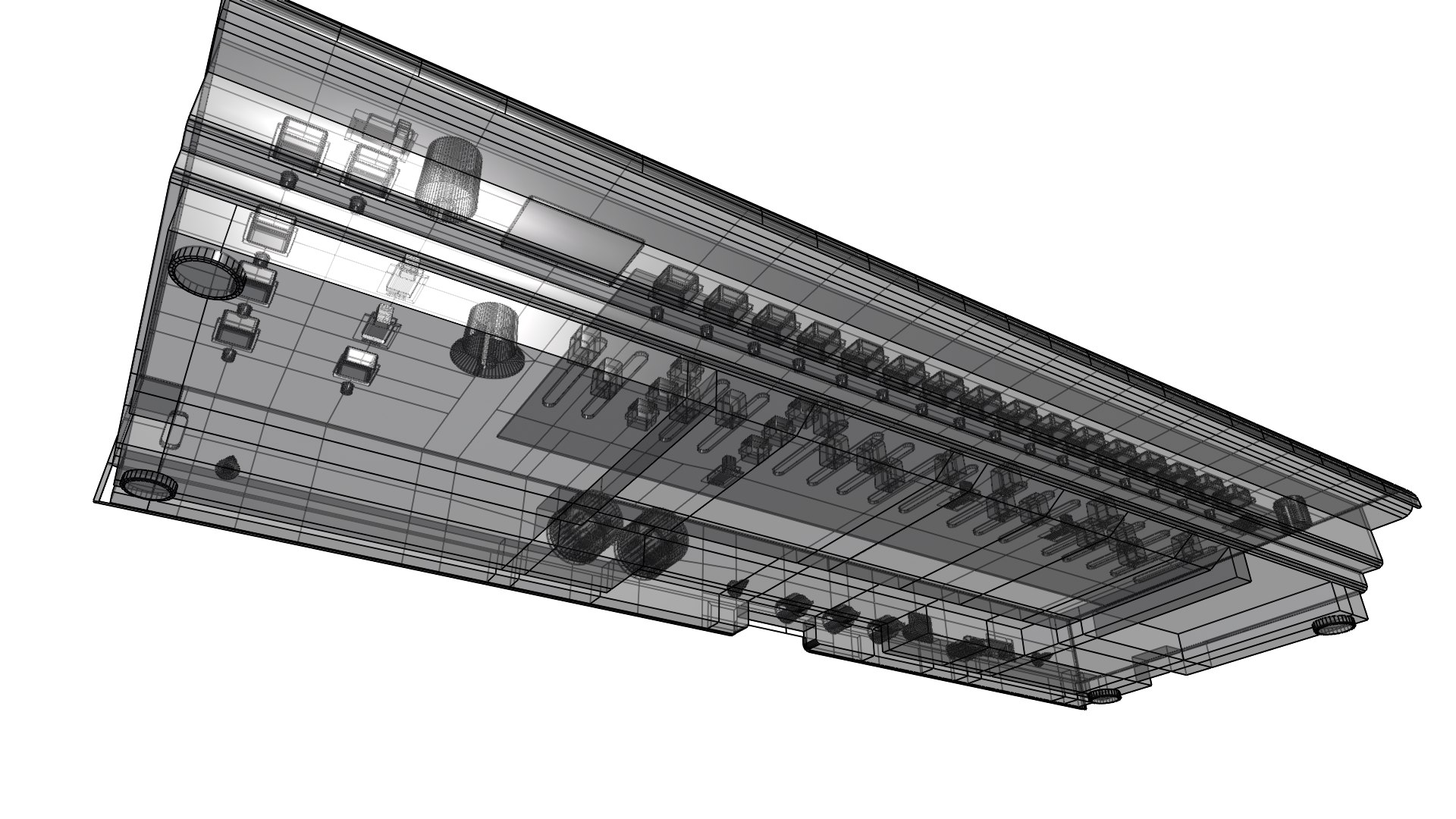 Roland JU-06A Synthesizer Module 3D - TurboSquid 2238645
