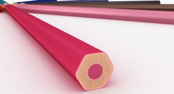 3D realistic colored pencils pose model - TurboSquid 1168951
