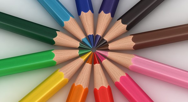 3D realistic colored pencils pose model - TurboSquid 1168951
