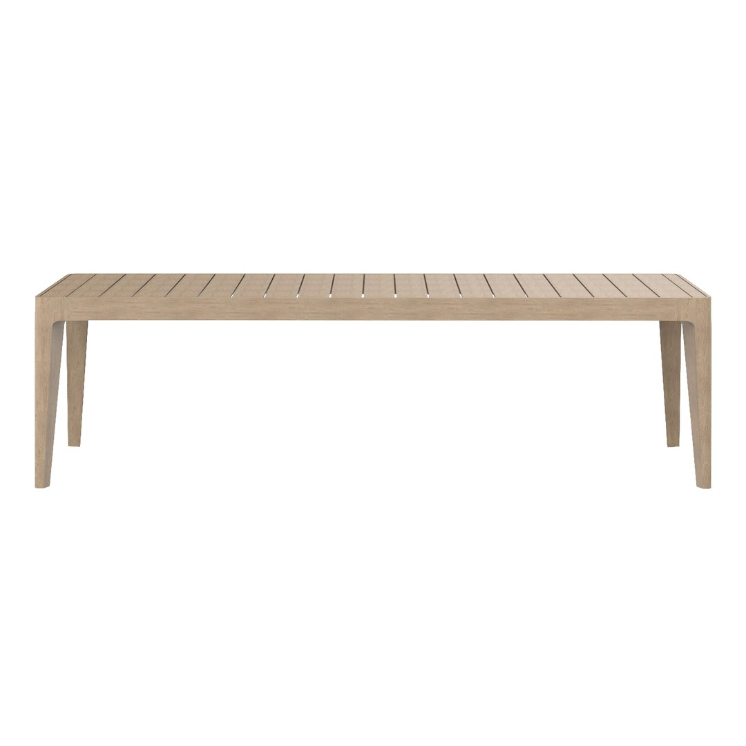 3D Malta Teak Rectangular Dining Table - TurboSquid 2085140