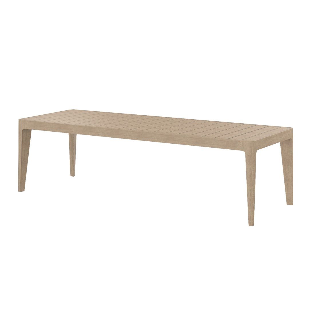 3D Malta Teak Rectangular Dining Table - TurboSquid 2085140