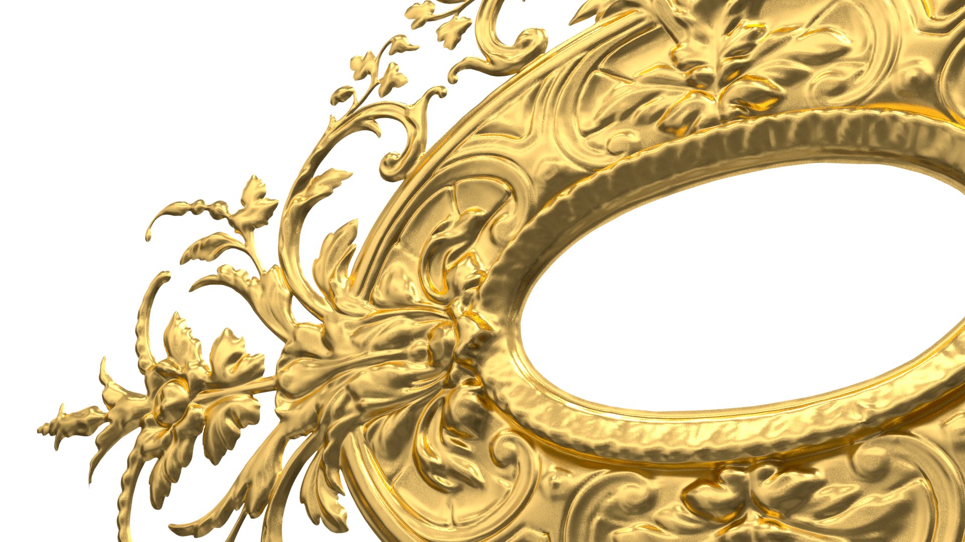 3D Ceiling Sockets Gypsum Plaster DR285 Model - TurboSquid 2095019