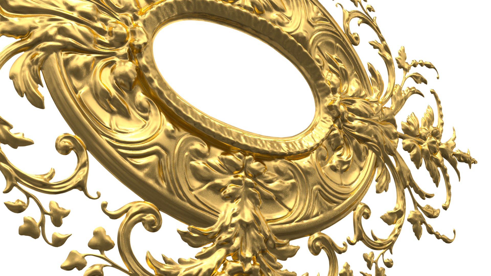 3D Ceiling Sockets Gypsum Plaster DR285 Model - TurboSquid 2095019