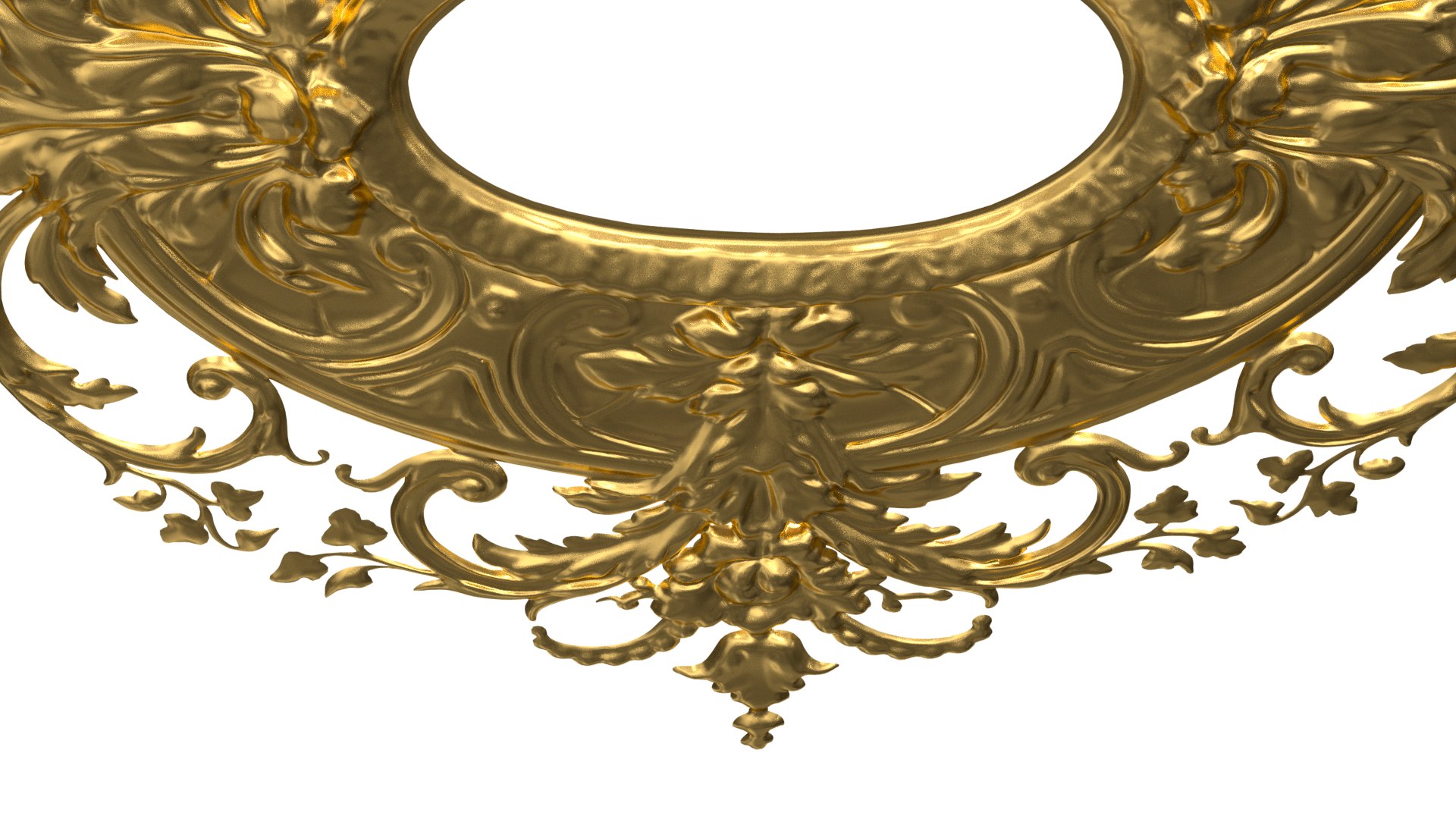 3D Ceiling Sockets Gypsum Plaster DR285 Model - TurboSquid 2095019